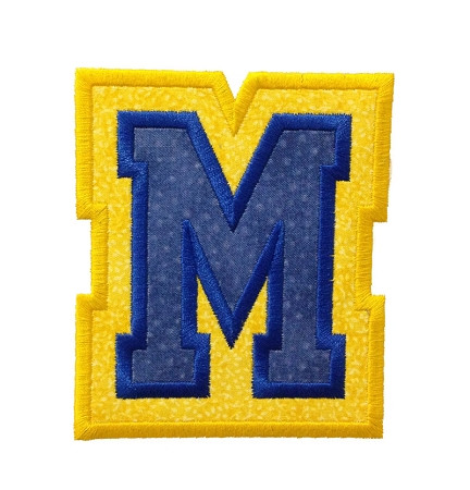Double Applique Varsity Machine Embroidery Alphabet Font - Rivermill ...