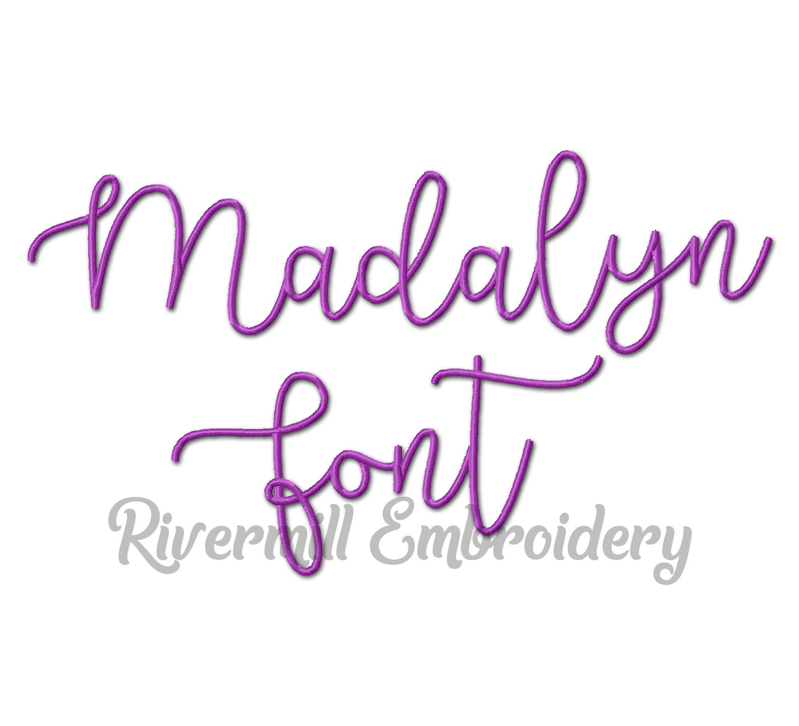 Madalyn Font Machine Embroidery Alphabet - Rivermill Embroidery