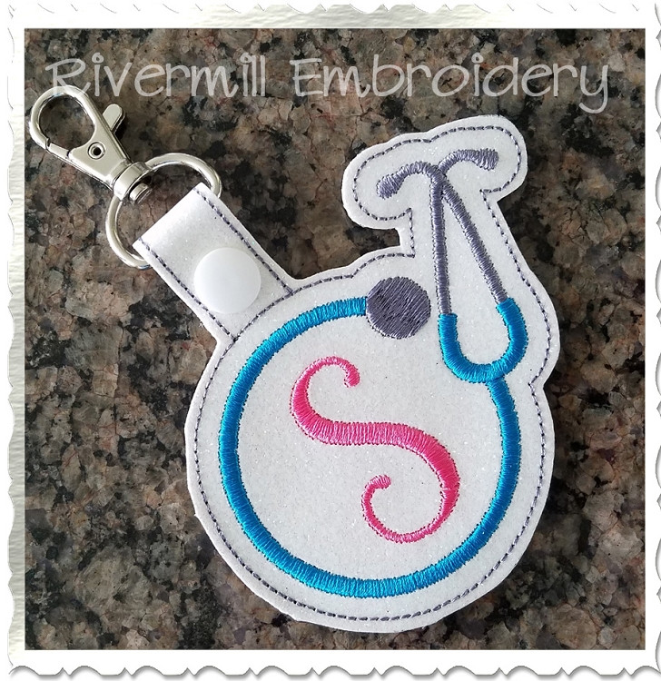 Blank Frame In The Hoop Snap Tab Key Fob Machine Embroidery Design ...