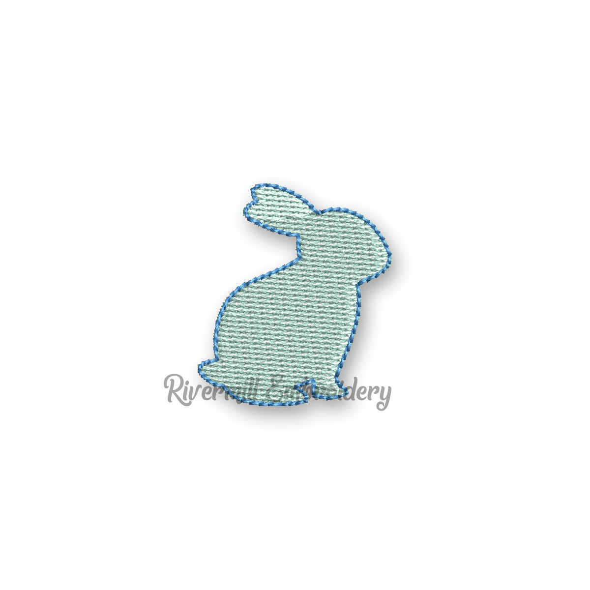 Small Mini Bunny Rabbit Machine Embroidery Design #2 - Rivermill Embroidery