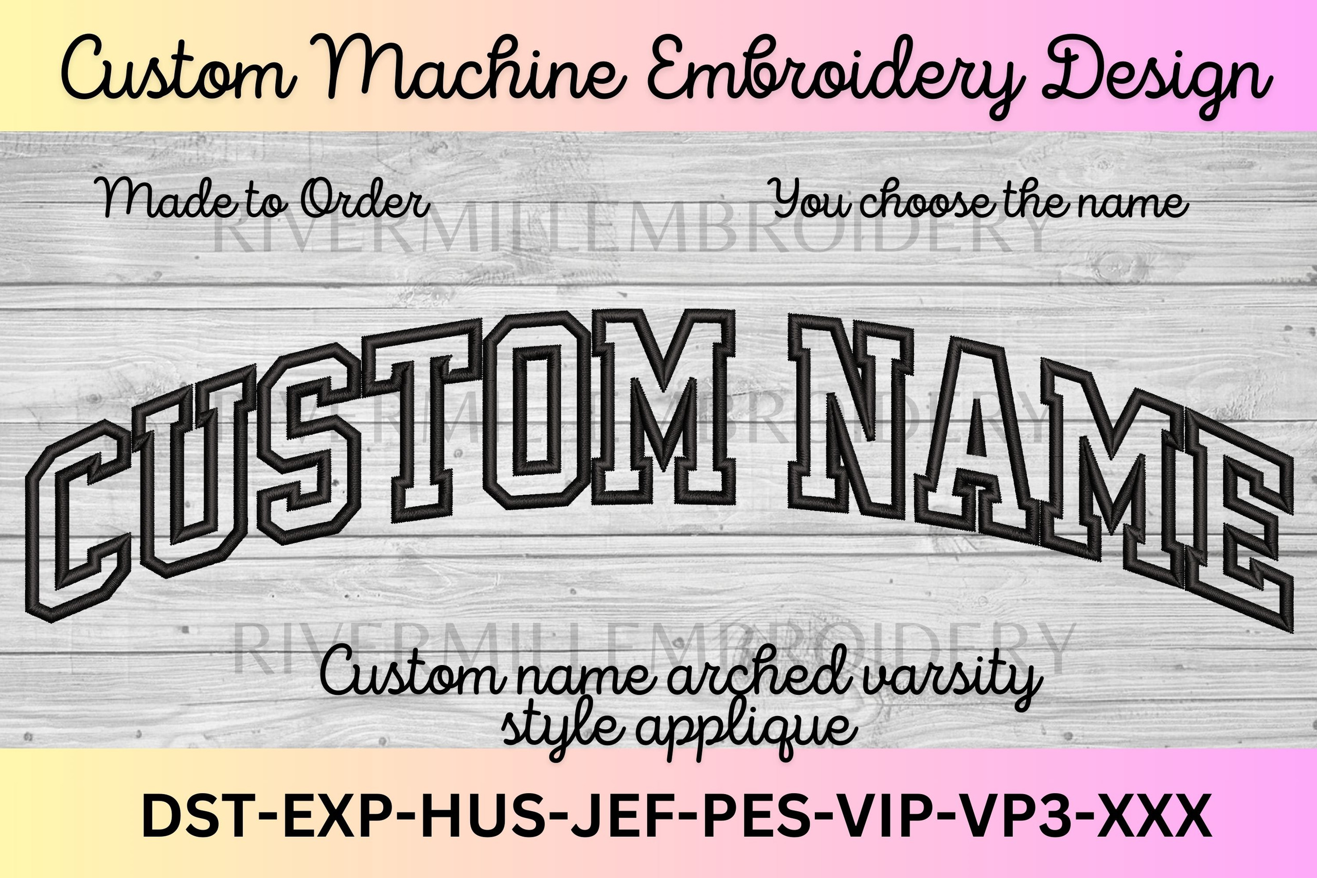 Custom Embroidery Designs - Rivermill Embroidery