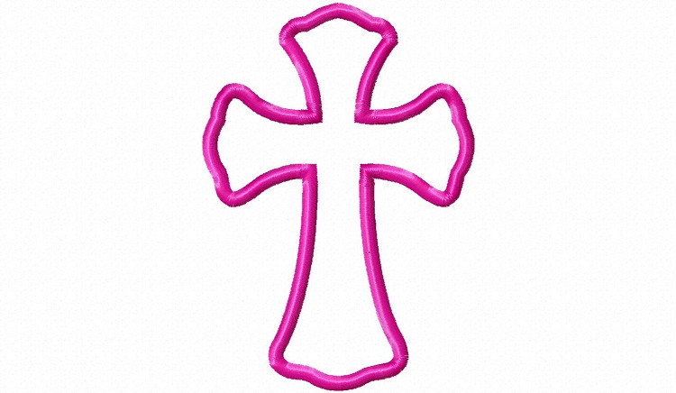 Applique Cross Machine Embroidery Design - Rivermill Embroidery