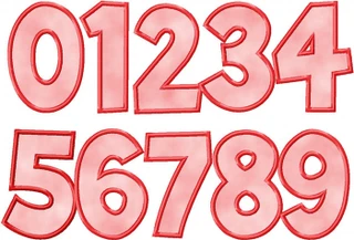 Applique - Number Sets - Page 1 - Rivermill Embroidery