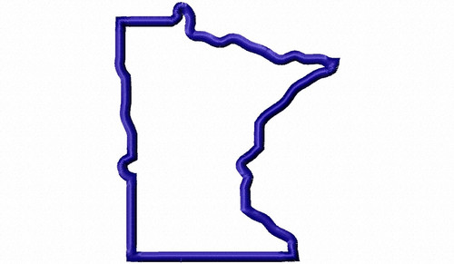 Applique State of Minnesota Machine Embroidery Design - Rivermill ...