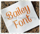 Large Bailey Font Machine Embroidery Font Alphabet - Rivermill Embroidery