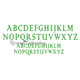 Colonial Monogram Machine Embroidery Font Alphabet - Rivermill Embroidery