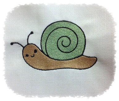 Cute Snail Machine Embroidery Design - Rivermill Embroidery