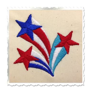 Mini Shooting Stars Machine Embroidery Design - Rivermill Embroidery