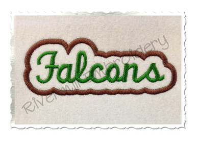 Falcon Machine Embroidery Design - Rivermill Embroidery