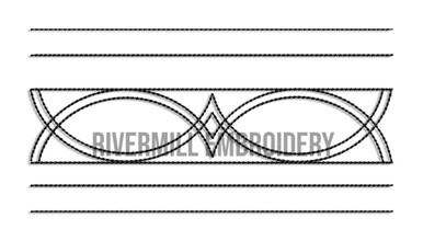 Large Western Cowboy Boot Toe Stitch Pattern Machine Embroidery Design ...