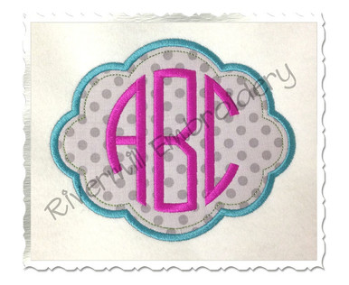 Applique Name or Monogram Frame Machine Embroidery Design (#4 ...