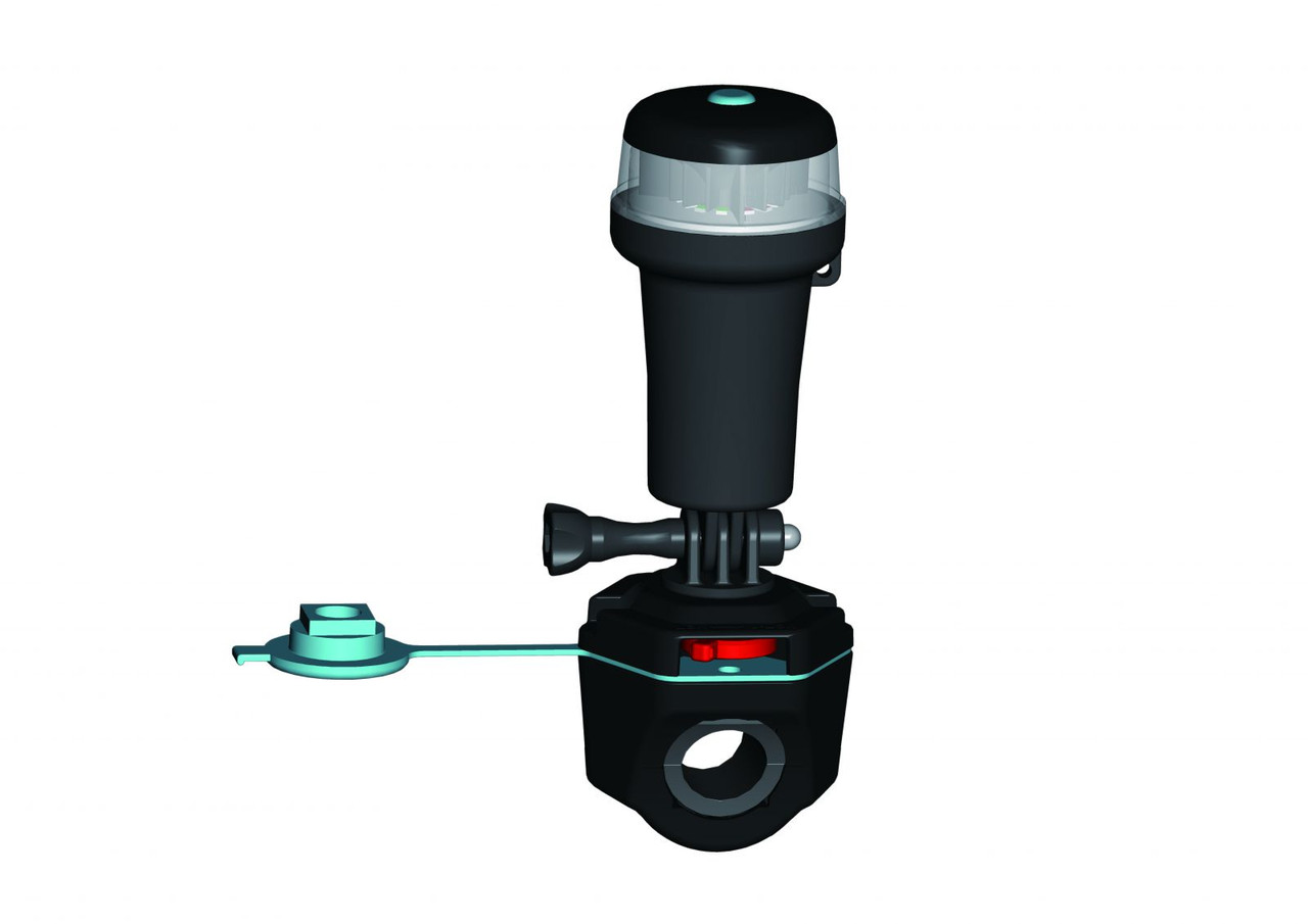 Portable Navigation Light with Swivel Base (Rail Mount Version)