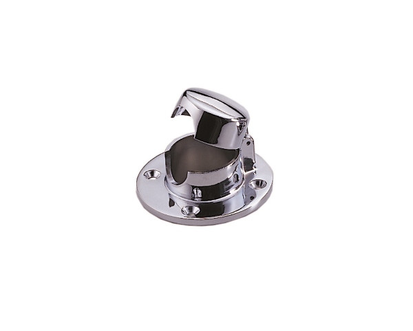 Chrome-Plated Bronze Deck Pipe with Hinge