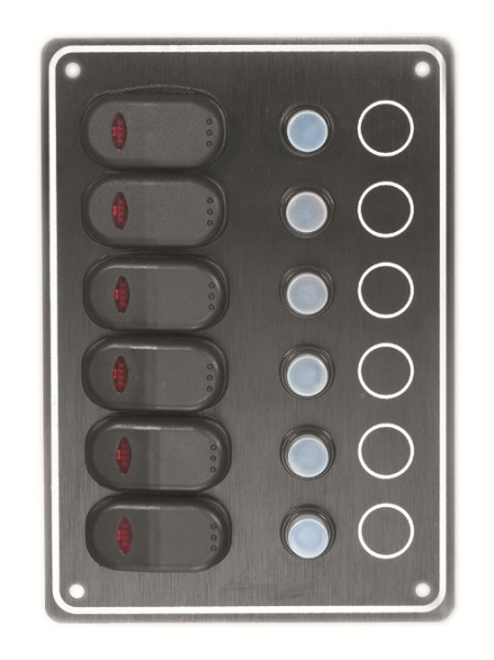 6-Gang Waterproof Switch Panel