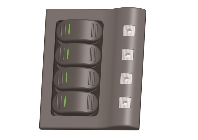 4-Gang Plastic Switch Panel
