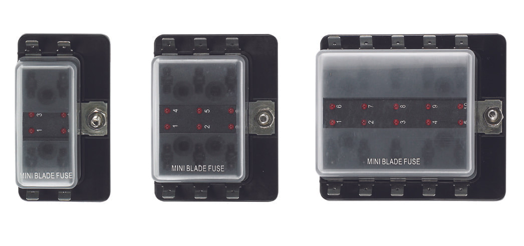 Blade Fuse Holders with LED Indicators