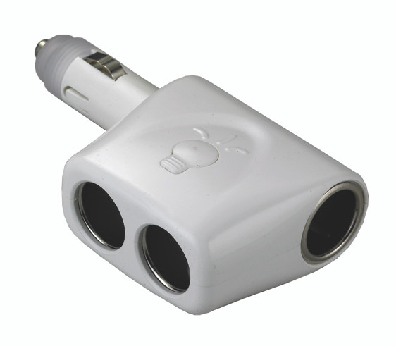 Triple Socket with Integrated Cigarette Lighter