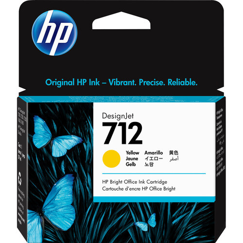 HP 712 29ml Yellow Ink Cartridge - 3ED69A