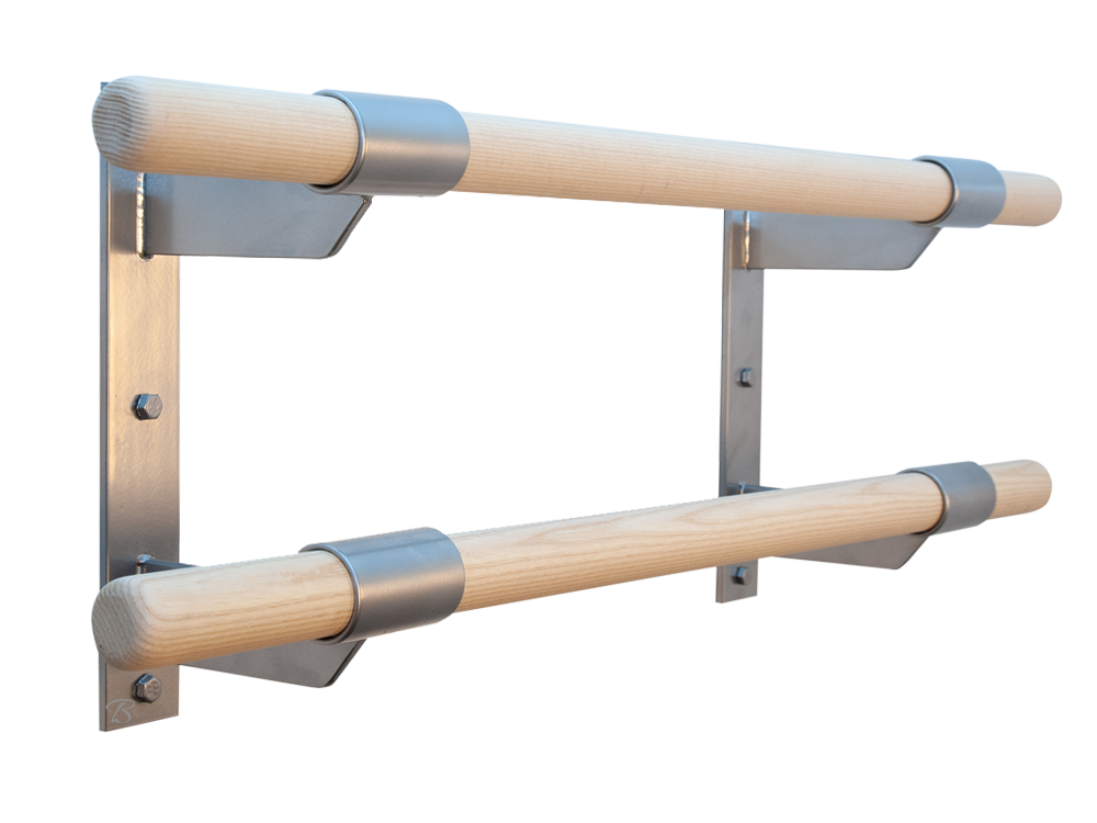 3' Allegro Double Wall Mounted Ballet Barre