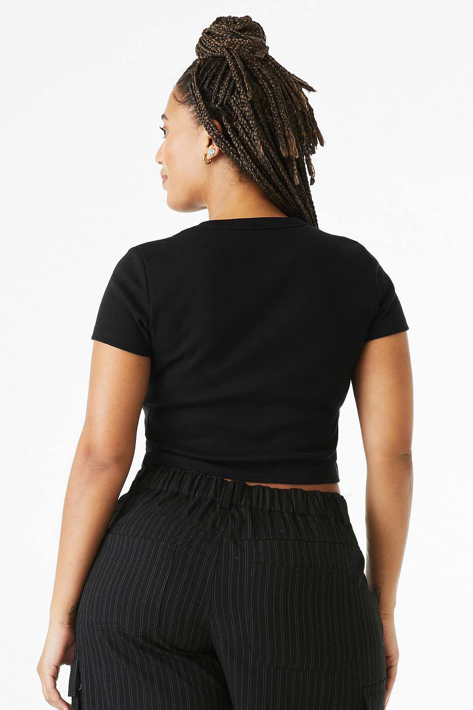 Bella+Canvas 1010BE Ladies' Micro Ribbed Baby Tee - BlankClothing.ca