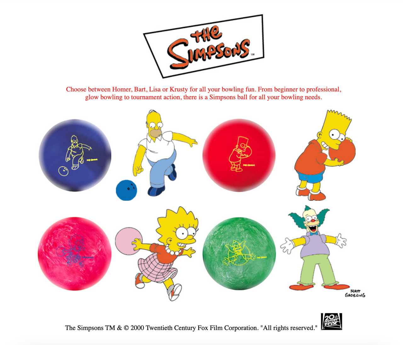 Faball Krusty Simpsons Bowling Ball - 123Bowl