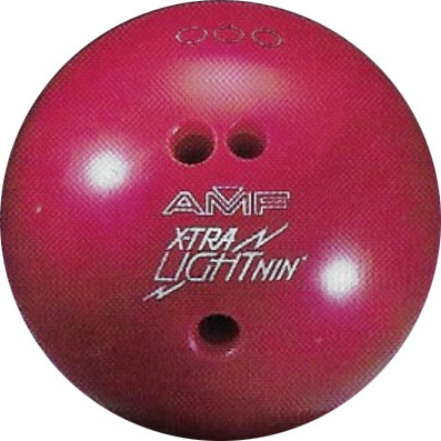 AMF Red X-Tra Lightnin Bowling Ball - 123Bowl