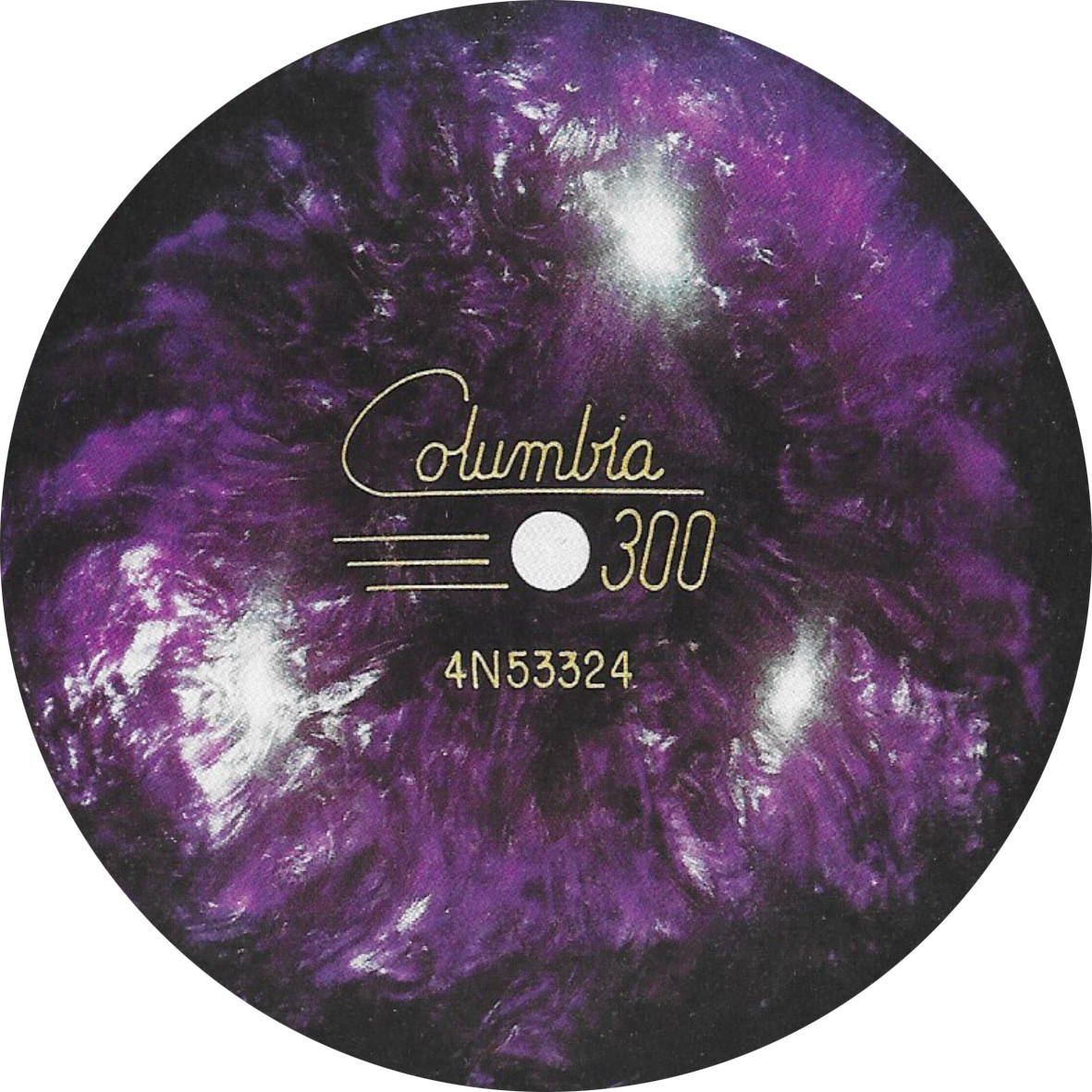 Columbia 300 Violet White Dot Bowling Ball - 123Bowl