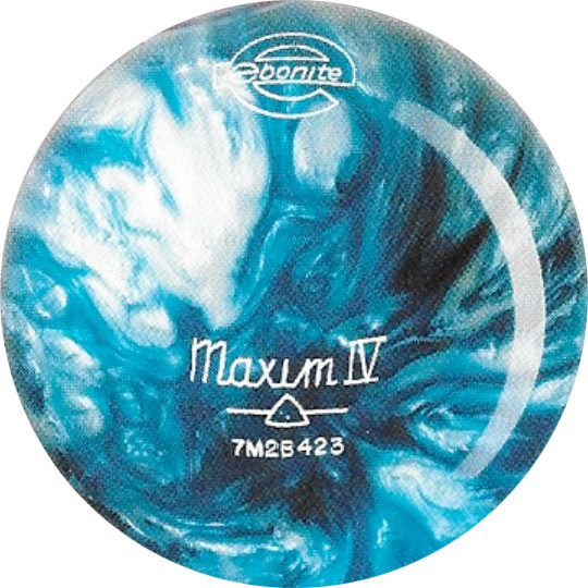 Ebonite Maxim IV Blue / Silver Bowling Ball - 123Bowl