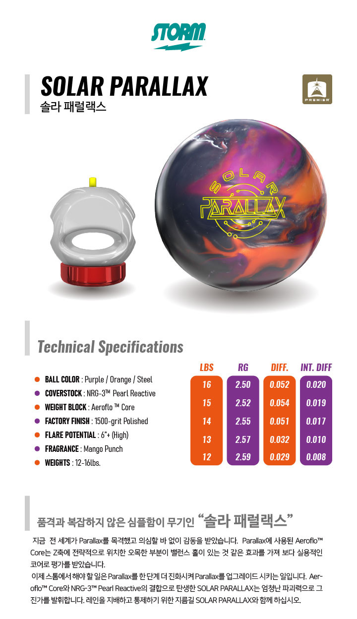 Storm Solar Parallax Bowling Ball - 123Bowl