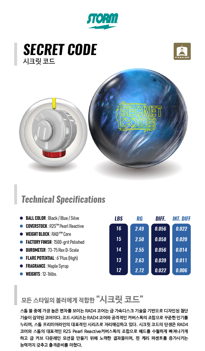 Storm Secret Code Bowling Ball - 123Bowl