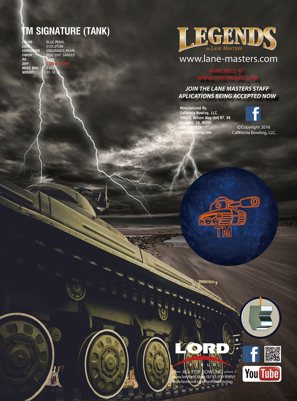 Legends TM Signature Tank Bowling Ball - 123Bowl