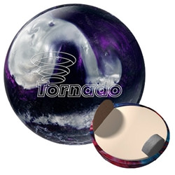 Ebonite Tornado Black/Purple/Silver Bowling Ball - 123Bowl