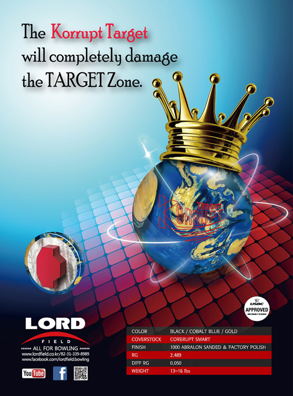 Lord Field Korrupt Target Bowling Ball - 123Bowl