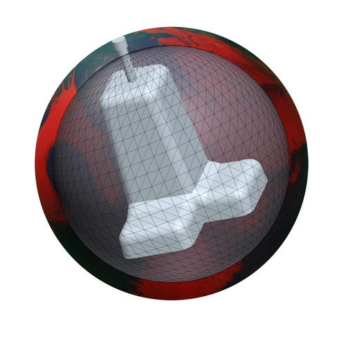 900 Global Missing Link Red/Black Bowling Ball - 123Bowl