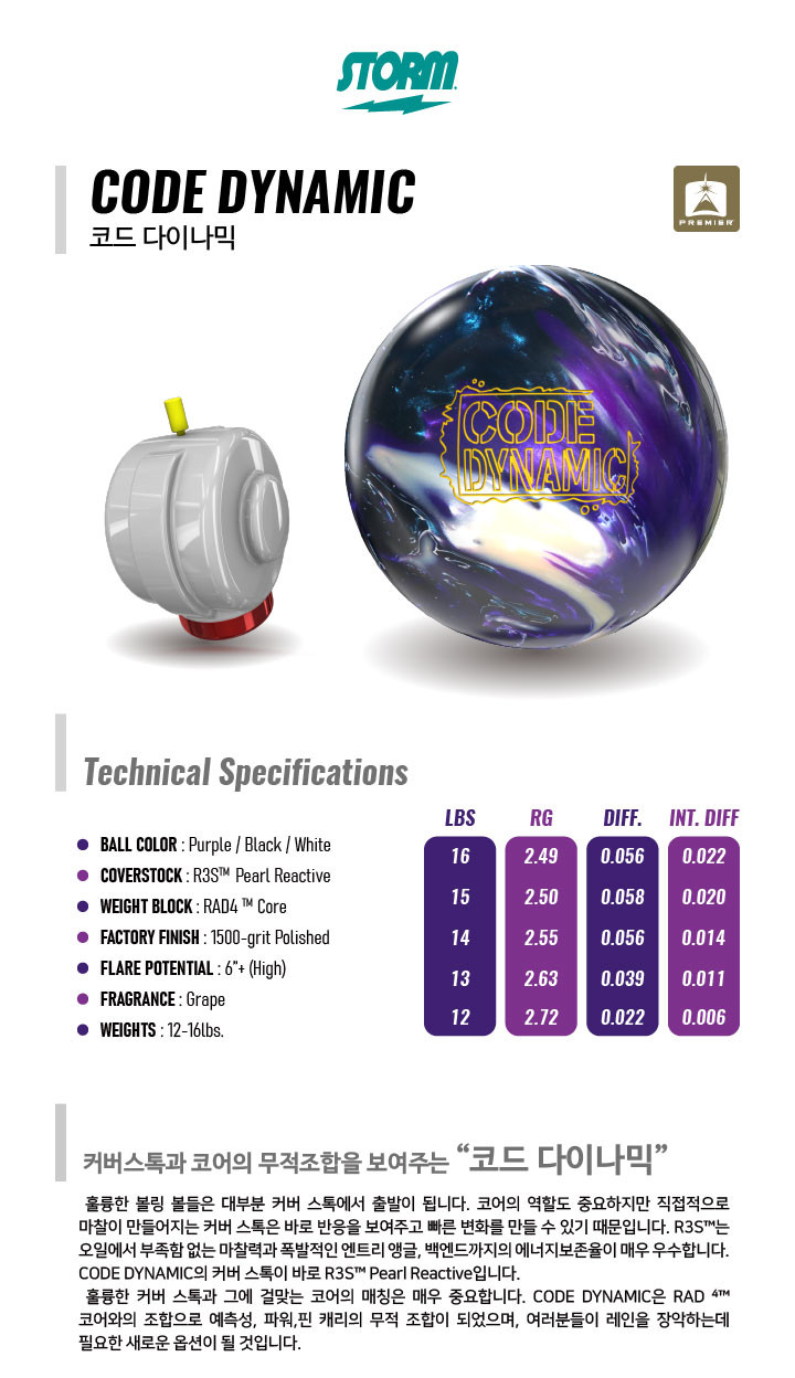 Storm Code Dynamic Bowling Ball - 123Bowl
