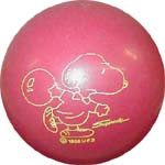Brunswick Peanuts Snoopy Raspberry Bowling Ball - 123Bowl