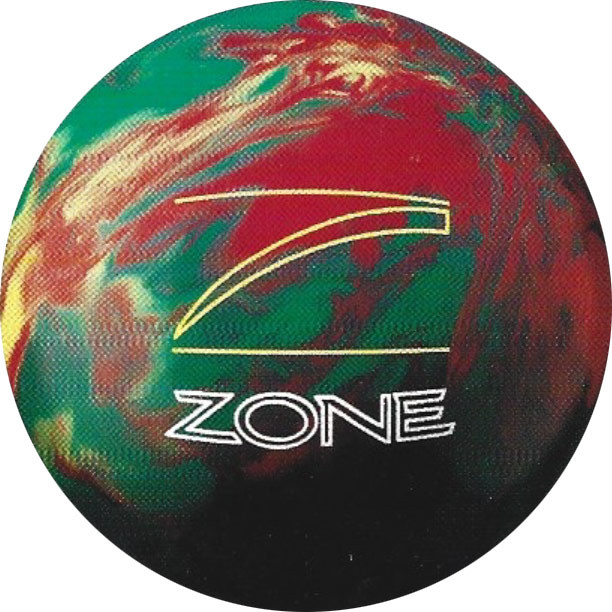 Brunswick Red Green Yellow Target Zone Bowling Ball - 123Bowl