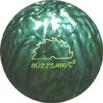 Lane #1 Buzzsaw/C2 Emerald Bowling Ball - 123Bowl