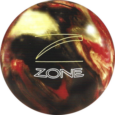 Brunswick Red Black Gold Target Zone Bowling Ball - 123Bowl