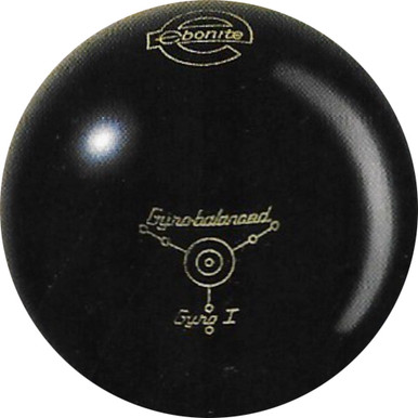 Ebonite Gyro I Black Soft Rubber Bowling Ball - 123Bowl
