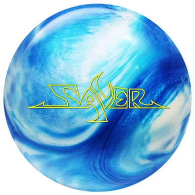 Lane Masters Saver Blue / White Urethane Bowling Ball - 123Bowl