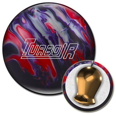 Ebonite Turbo/R Purple/Red/Silver Bowling Ball - 123Bowl