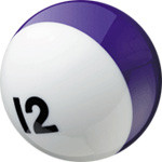 Ebonite Hustler Pool Ball - 12 Bowling Ball - 123Bowl