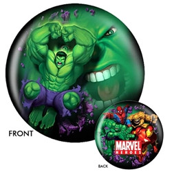 On The Ball - Marvel Incredible Hulk Bowling Ball - 123Bowl