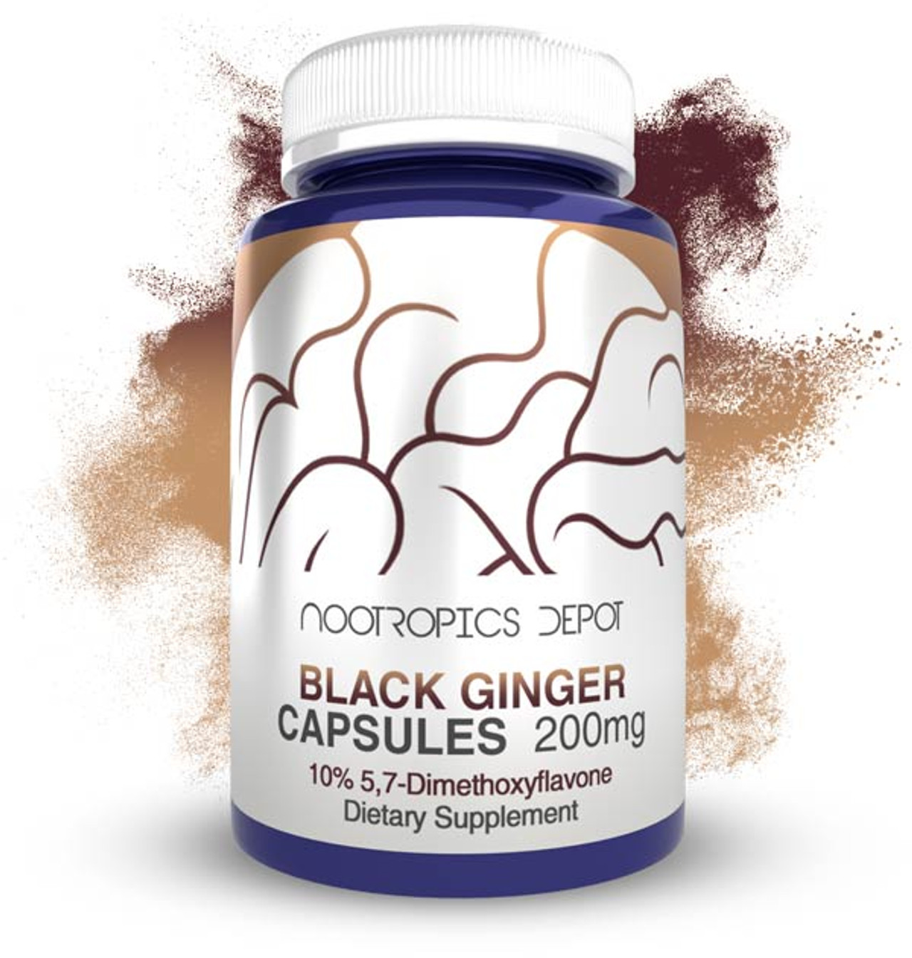 Black Ginger Extract Capsules | 10% 5,7-dimethoxyflavone