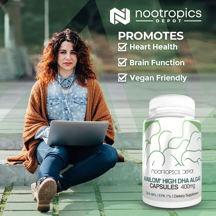 AvailOm® 50 High DHA Algae Capsules | 400mg | Minimum 48% DHA + 1% EPA ...