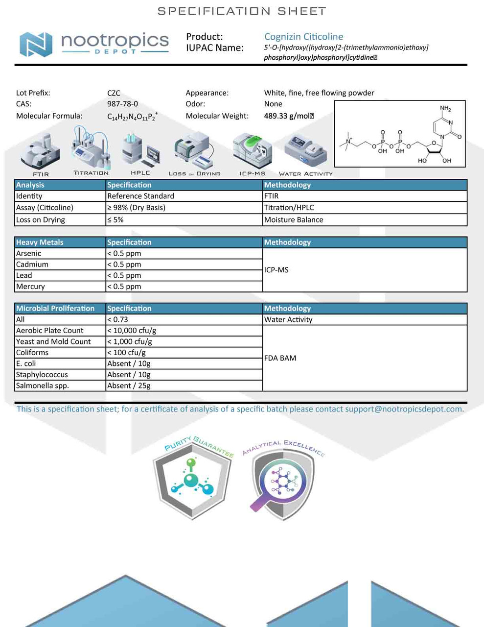Buy Cognizin Citicoline Powder | Read Choline Benefits and Reviews