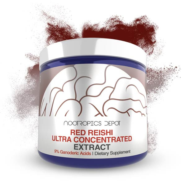 Red Reishi 9% Mushroom Extract Powder - Nootropics Depot
