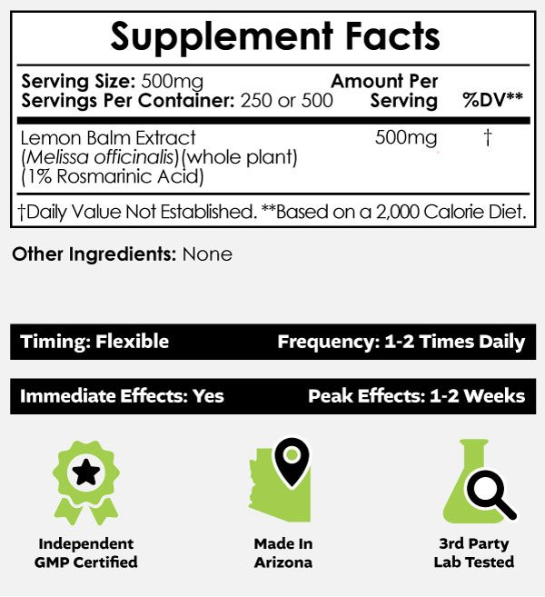 Buy Lemon Balm Extract Powder | Melissa officinalis Benefits and Uses