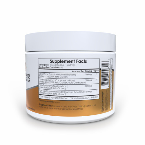 Mushroom Magic Powder Blend | Lion’s Mane, Cordyceps, Poria, Tiger Milk ...
